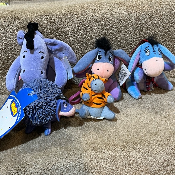Disney | Toys | New Disney Eeyore Plush Koosh Ball Baby Rattle Lot Of 5 | Poshmark